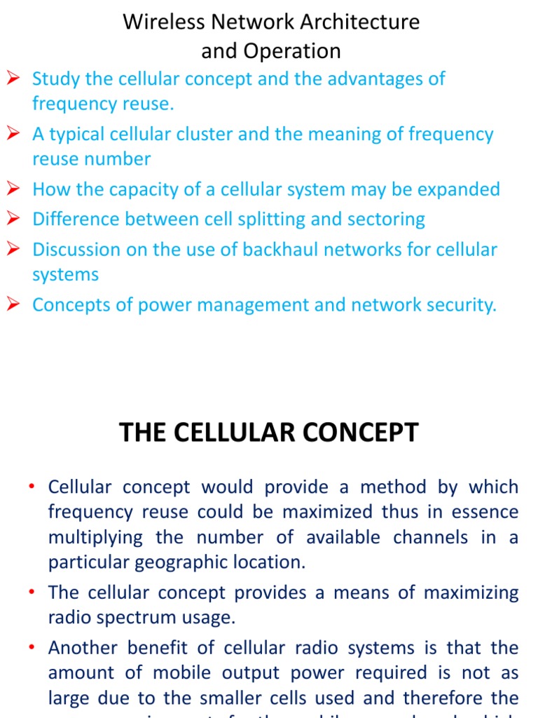 Wireless Network Architecture | PDF | Cellular Network | Computer Network