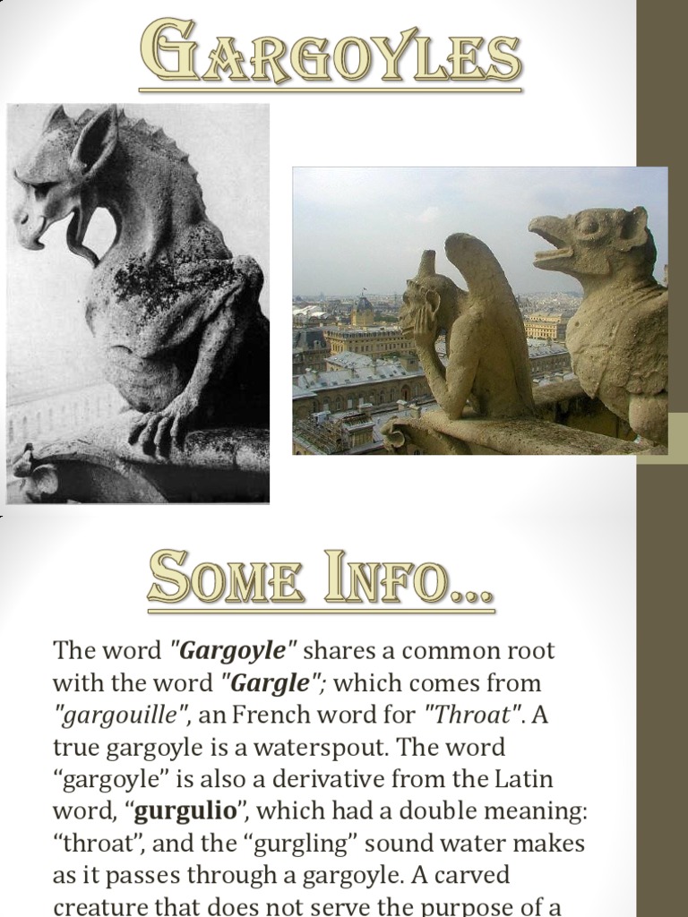 Gargoyle Powerpoint | PDF | Pottery | Ceramics