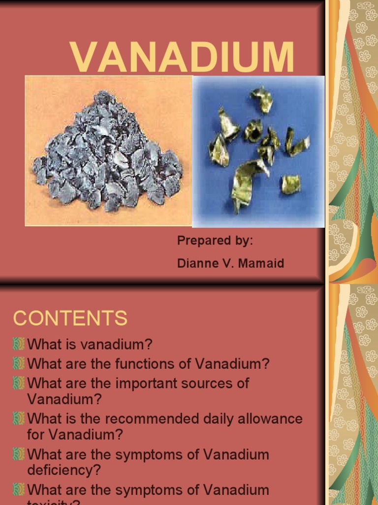 Vanadium | Diabetes Mellitus | Medical Specialties