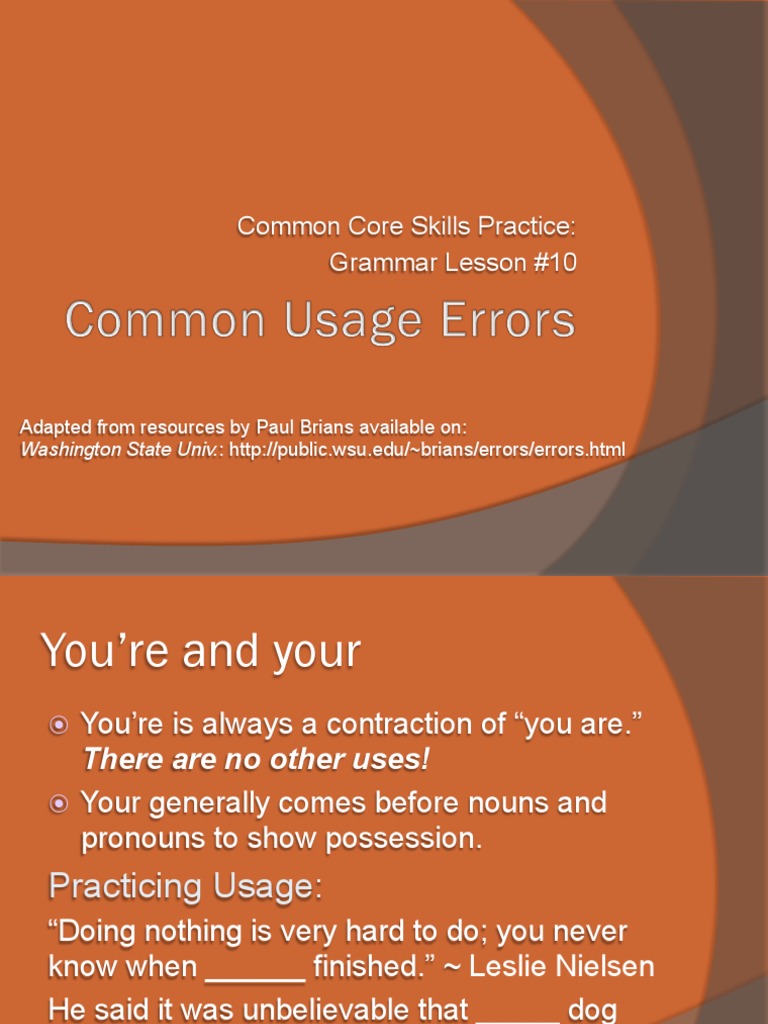 Common Core Grammar Practice Guide | PDF | Pronoun | Plural