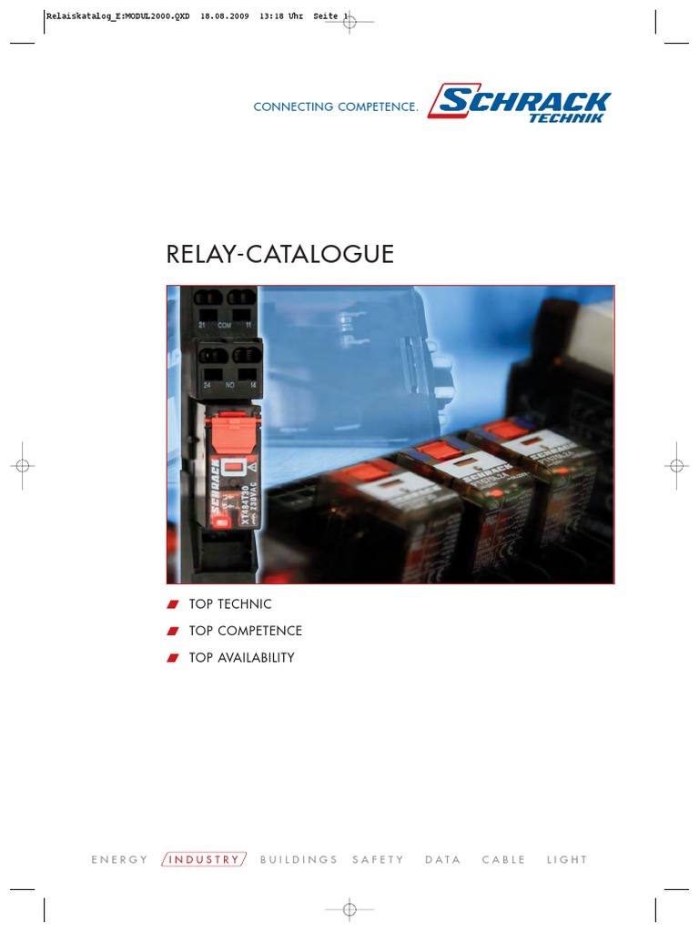 Schrack Relays | PDF | Electrical Connector | Relay