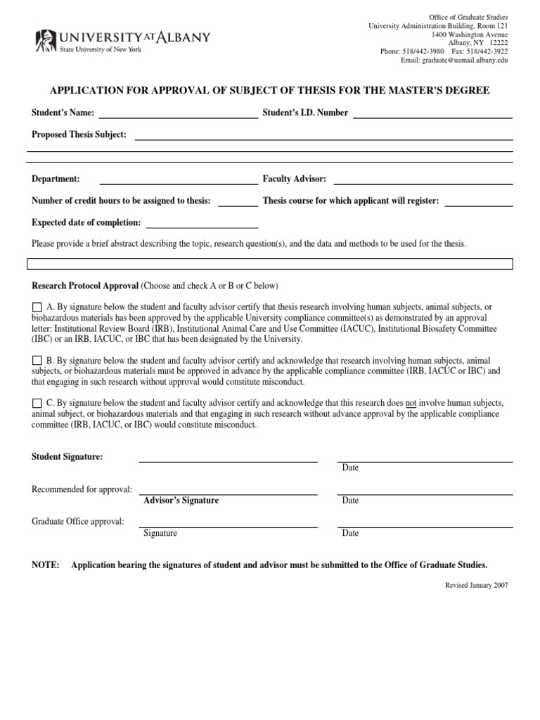 Master's Thesis Approval Form | PDF | Thesis | Institutional Review Board