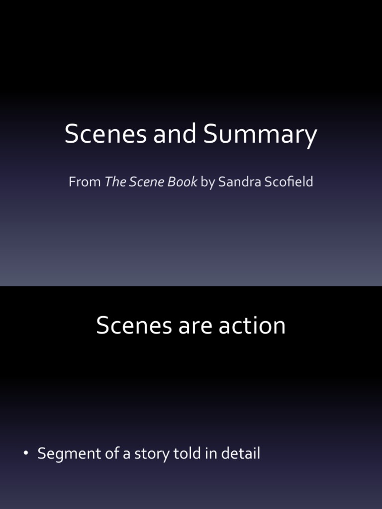 Scenes and Summary | PDF | Leisure