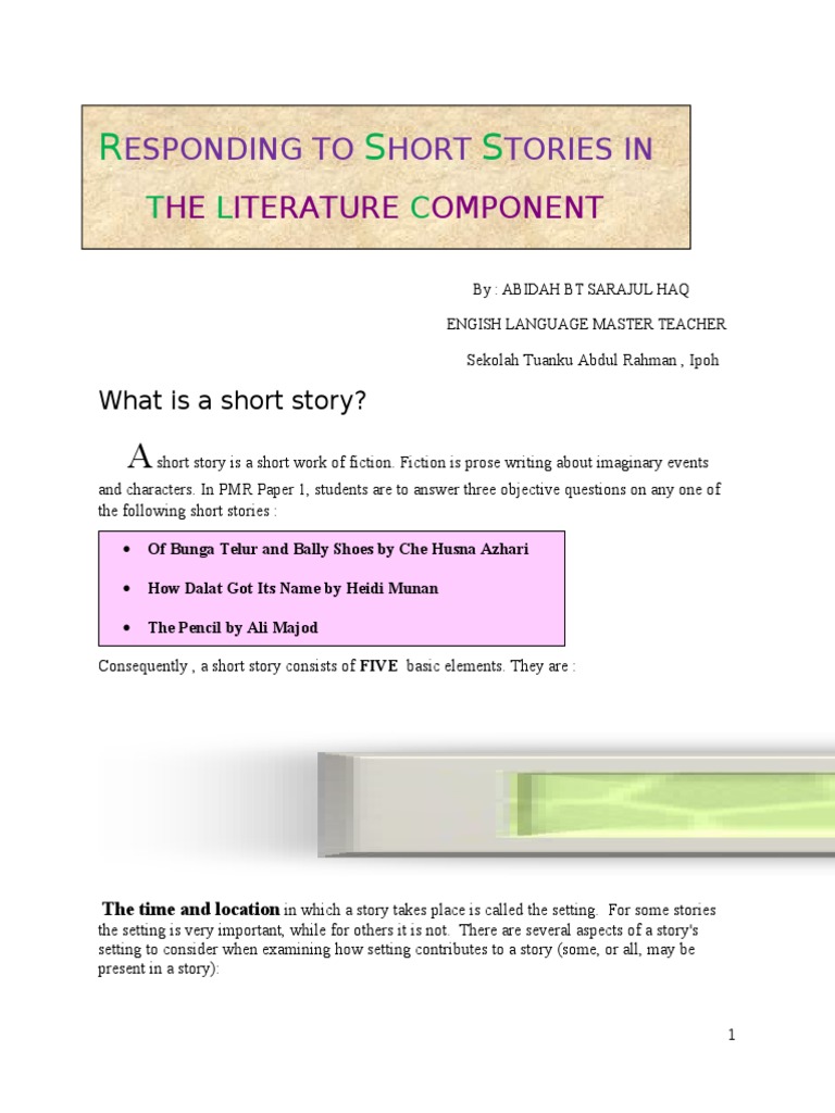 Responding To Short Stories | PDF