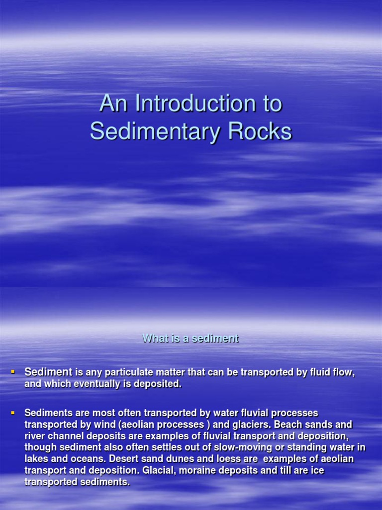 An Introduction To Sedimentary Rocks | PDF | Sedimentary Rock | Clastic ...