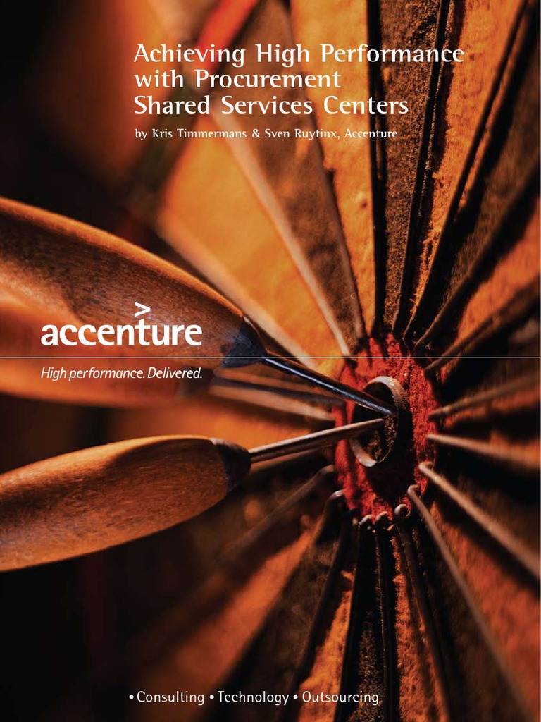 Achieving High Performance With Procurement Shared Services Centers ...