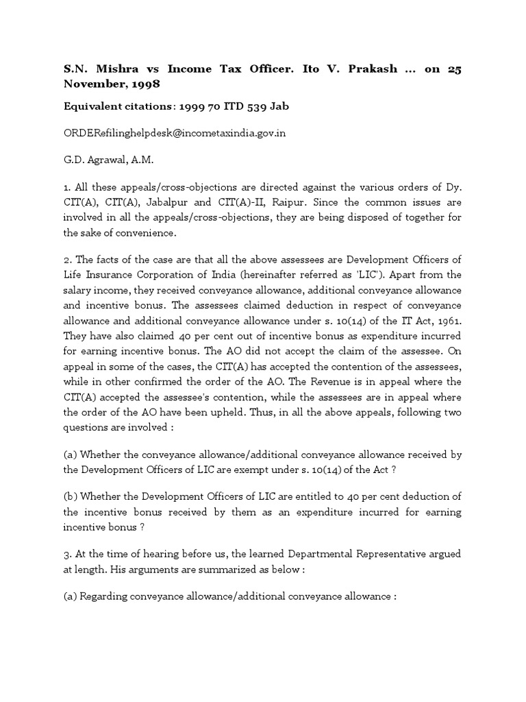LIC Development Officer | PDF | Expense | Tax Deduction