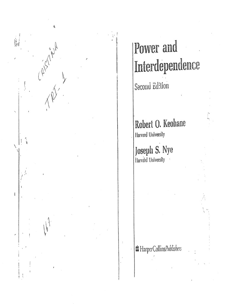 1989 Power and Interdependence | PDF