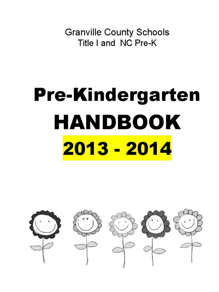 PreK Parent Handbook 2013-2014 | PDF | Pre Kindergarten | Preschool