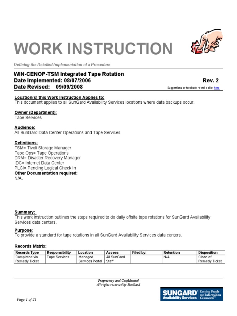 Tape Rotation | PDF | Data Center | Computer Data Storage
