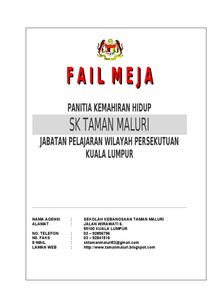 Fail Meja Ketua Panitia 2013 | PDF