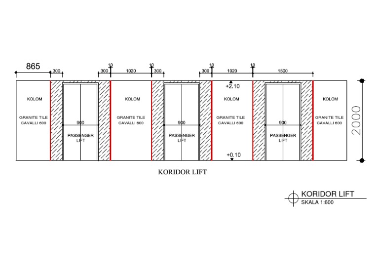 Dinding Lift Lantai 1 | PDF