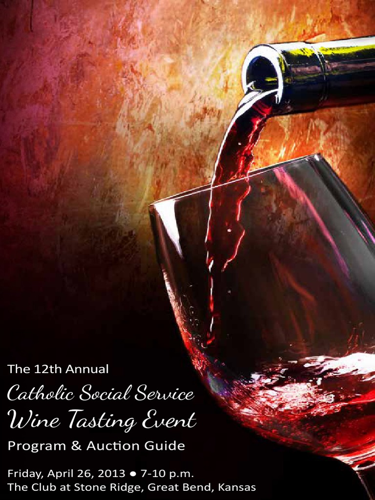 2013 Catholic Social Service Wine Tasting Program | PDF | Auction ...