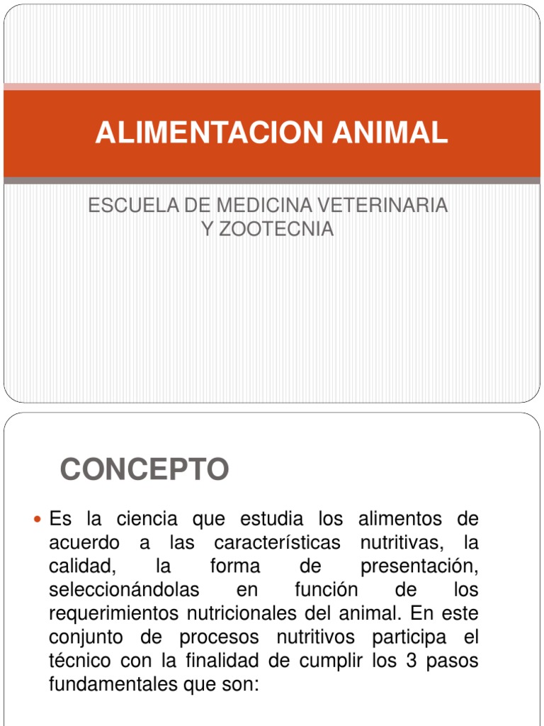Alimentacion Animal | PDF | Cereales | Proteínas