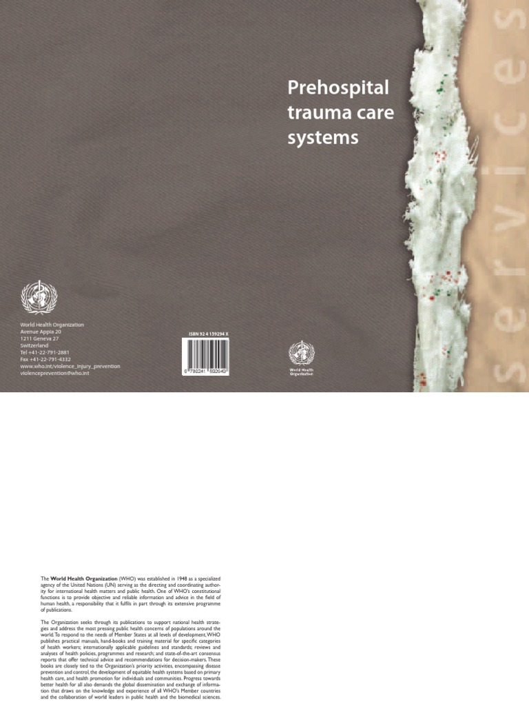 Oms - New Who | PDF | Emergency Medical Services | Major Trauma