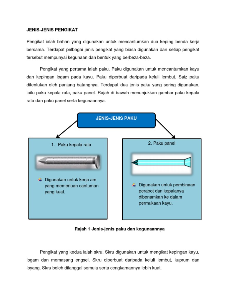 Jenis-Jenis Pengikat | PDF