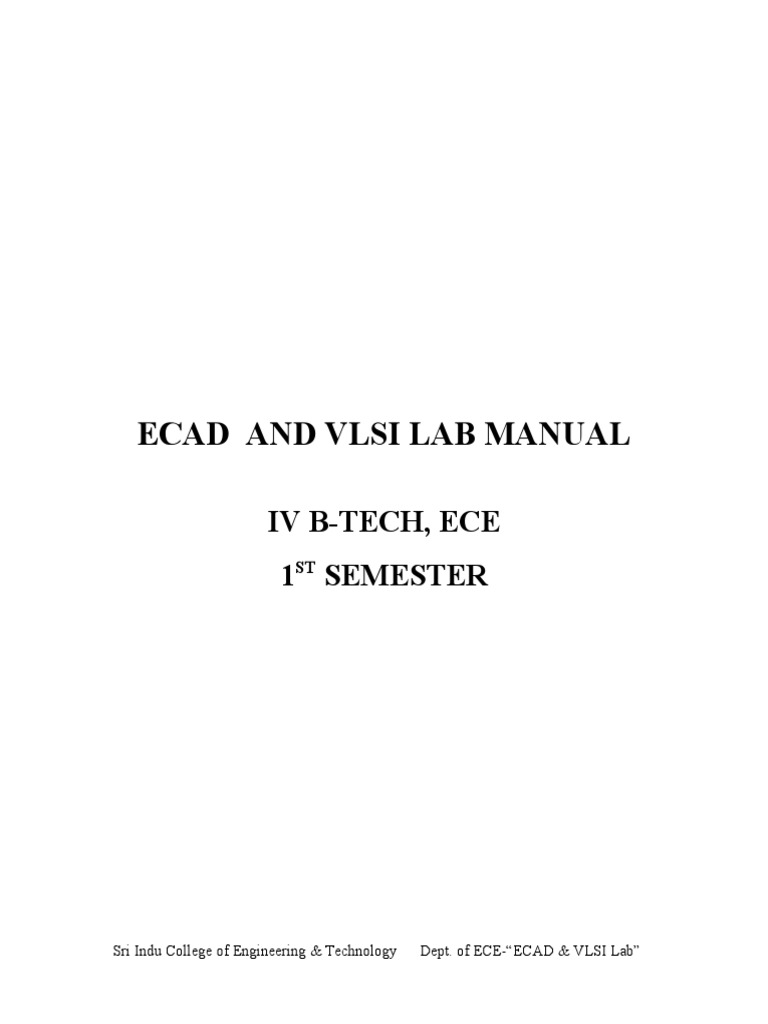 VHDL Lab Programs | PDF | Electrical Circuits | Electrical Engineering