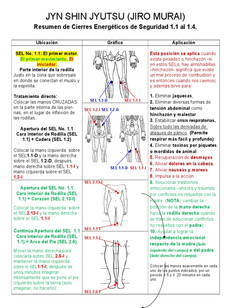 JSJ Resumen de SEL'S - 1 Al 26 Combinado | PDF | Mano | Pie