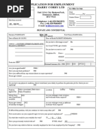 Costa Coffee Application Form | PDF | Employment | Justice