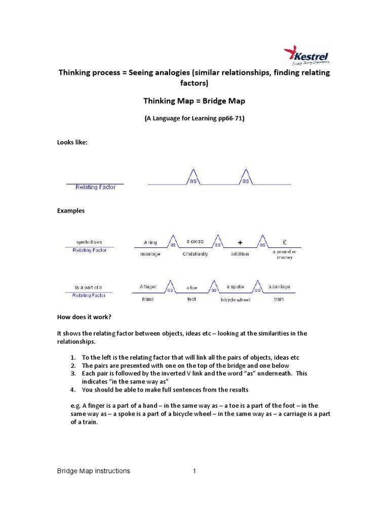 Bridge Map Instructions for Learning | PDF | Foreign Language Studies ...