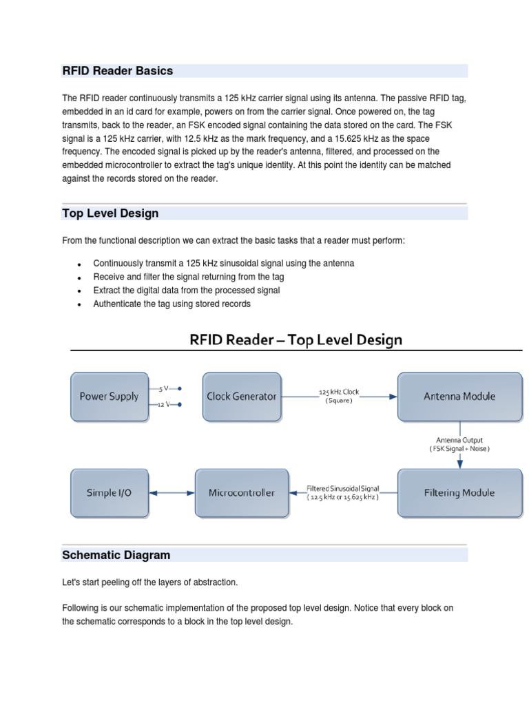 RFID Reader Basics | Download Free PDF | Radio Frequency Identification ...