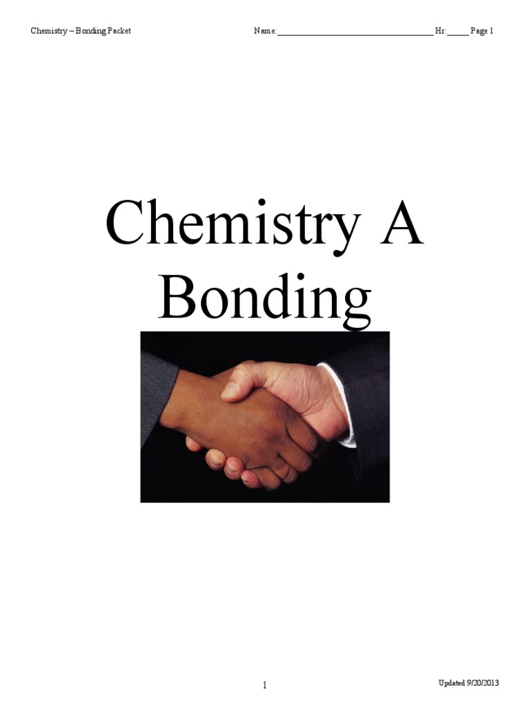 Bonding Packet | PDF | Ion | Chemical Polarity