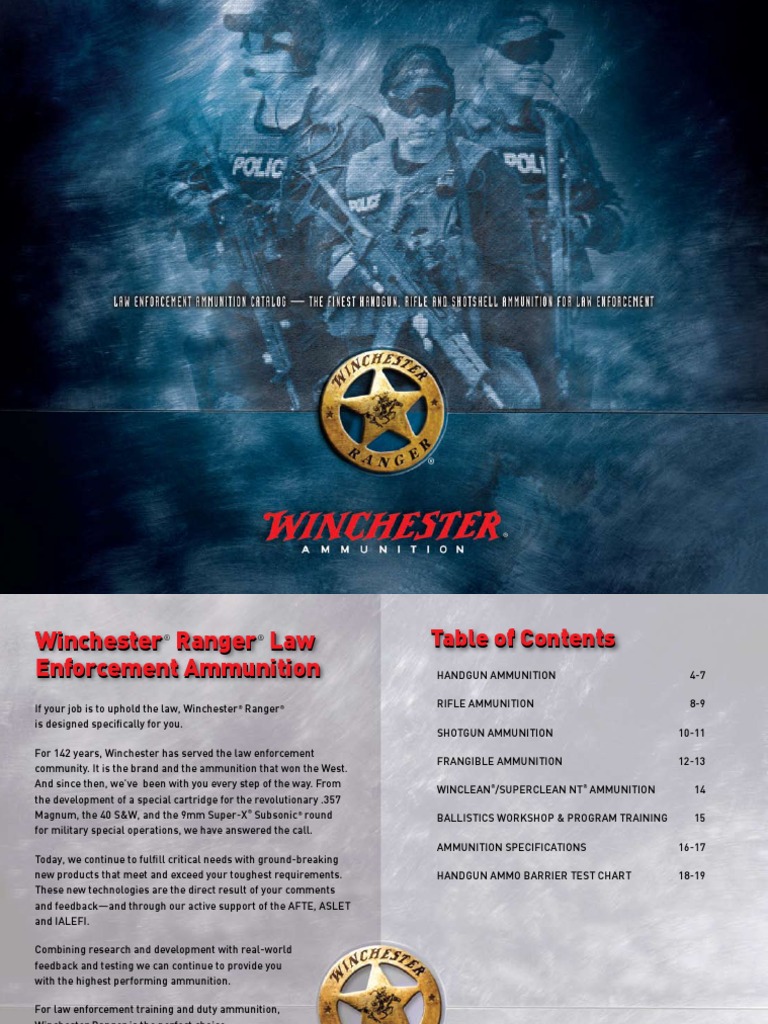 2008LawEnforcementCatalog PDF | PDF | Cartridge (Firearms) | Bullet