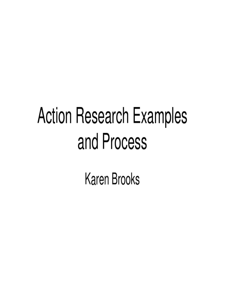 Action Research Examples and Process | PDF | Science Education | Teachers
