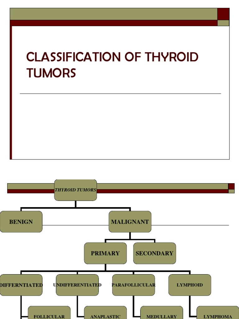 Classifications of Thyroid Tumours | PDF | Thyroid | Lymphatic System