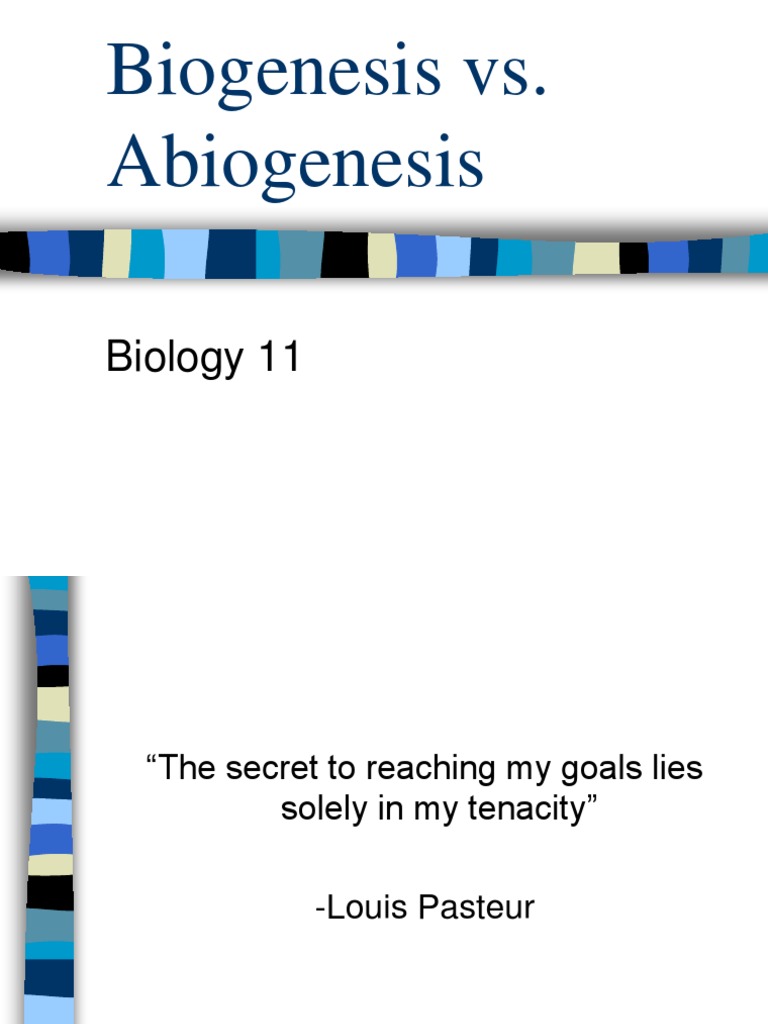 Biogenesis vs. Abiogenesis | PDF | Abiogenesis | Experiment