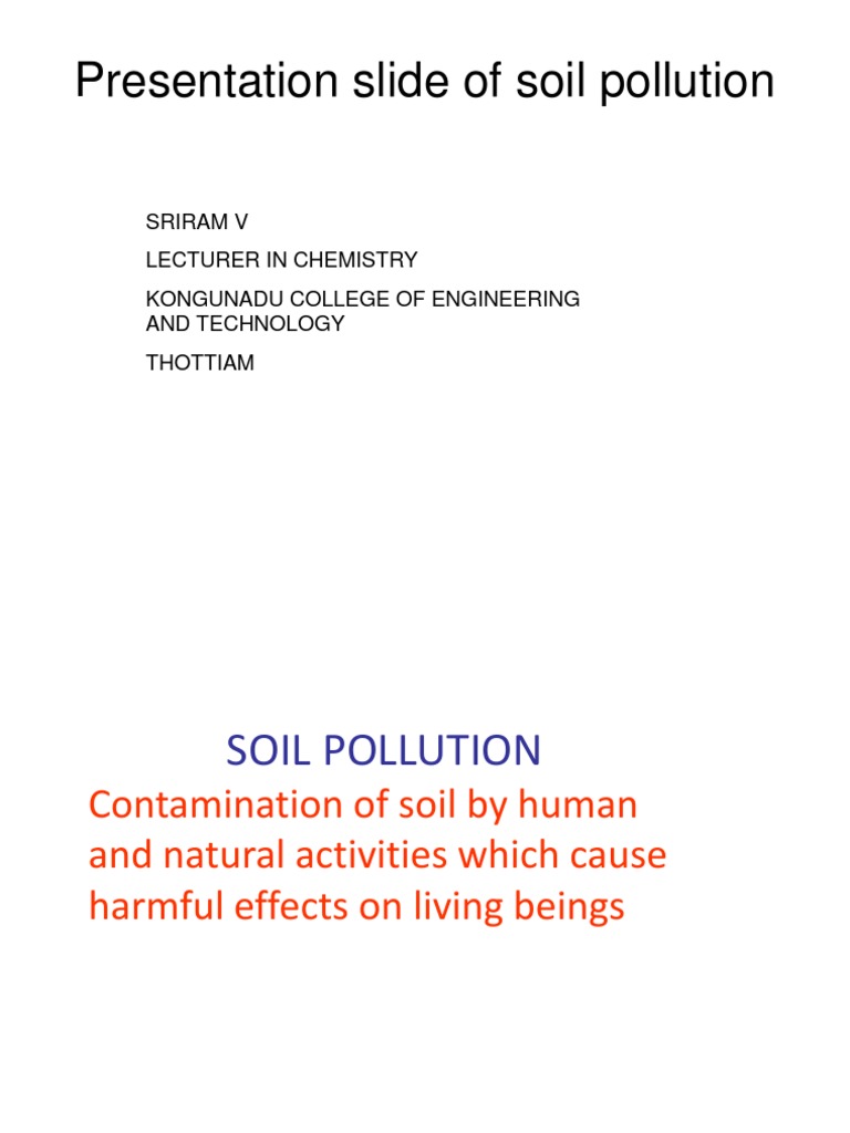 Soil Pollution | Radioactive Waste | Pollution