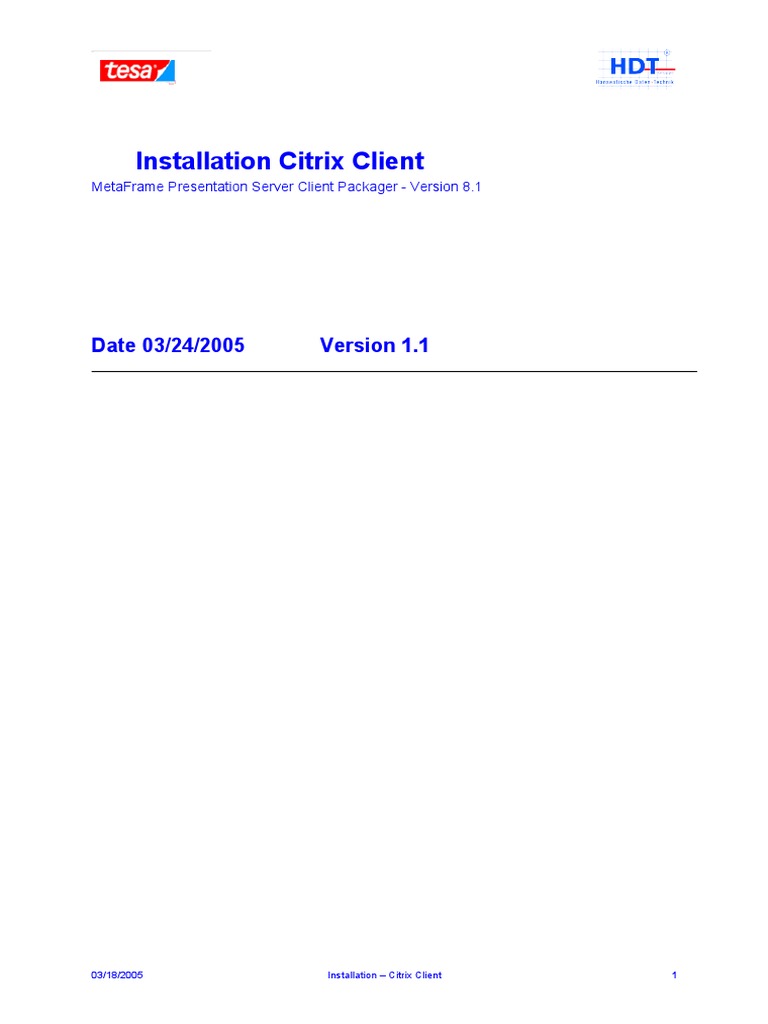 Configuração CIS | PDF | Remote Desktop Services | Citrix Systems