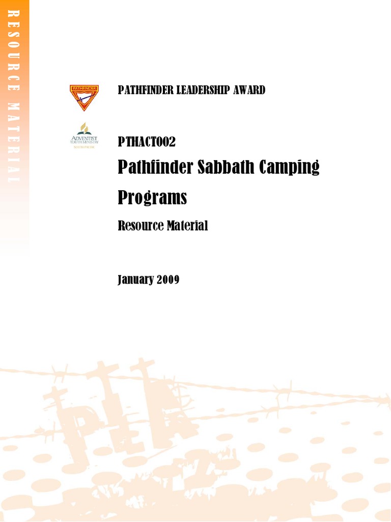 Pathfinder Sabbath Camping Programs Resource Document - Jan 09 | PDF ...
