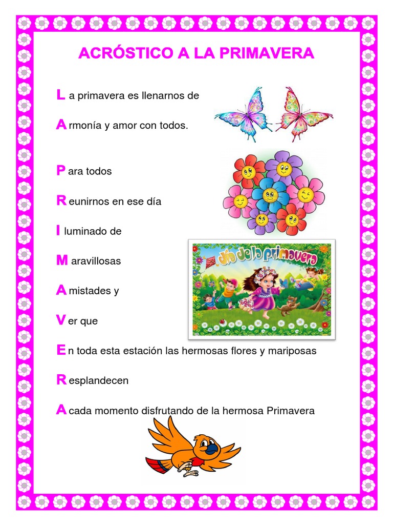 Acróstico A La Primavera | PDF