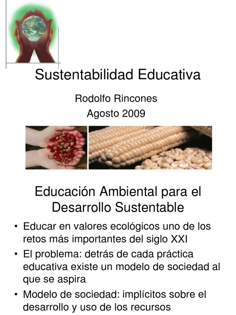 Sustentabilidad Educativa Pdf Pdf