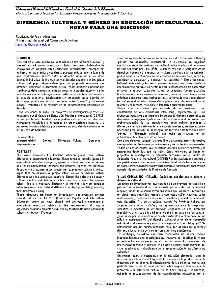 Rodriguez de Anca | PDF | Interculturalidad | Subjetividad