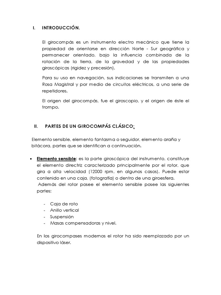 Giro Compas | PDF | Giroscopio | Rotación