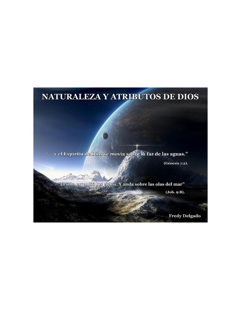 Naturaleza y Atributos de Dios | PDF | Omnipotencia | Espíritu