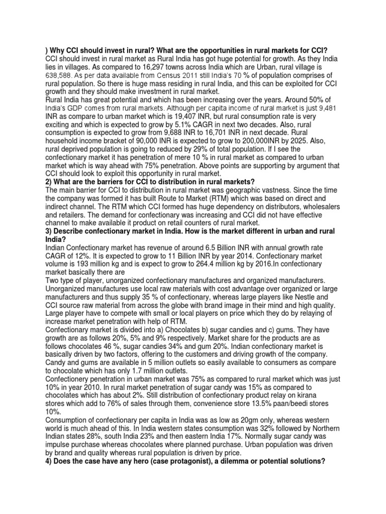 CCI | PDF | Confectionery | Candy