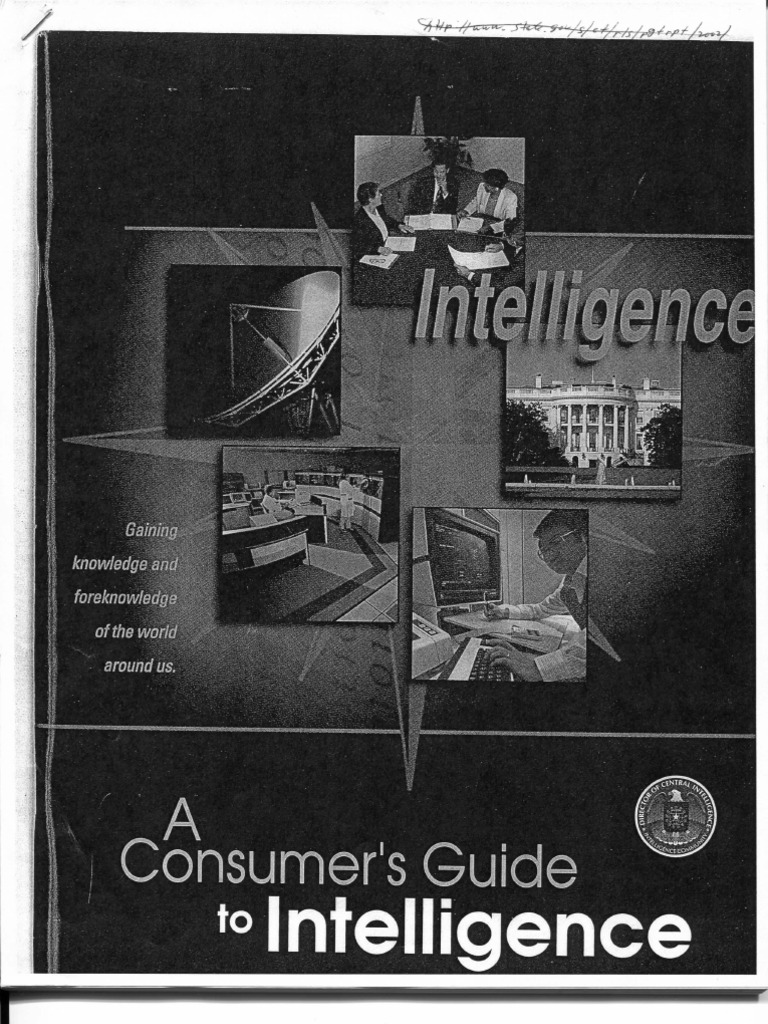 CIA Publication- A Consumer's Guide to Intelligence | Signals ...