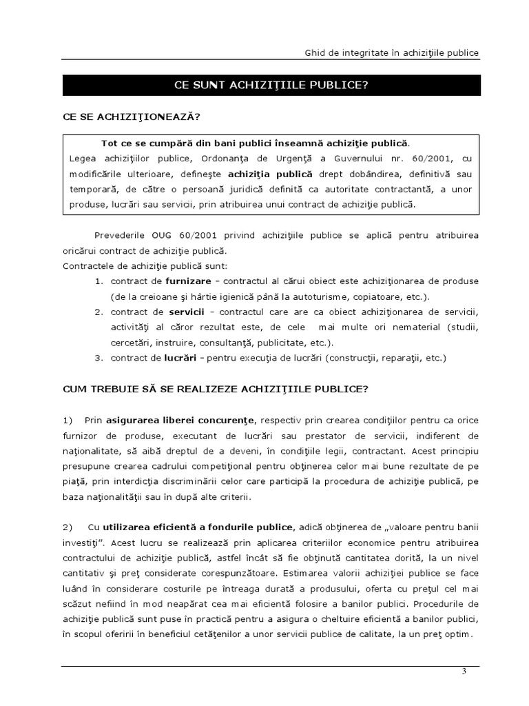 Ghid Achizitii Publice | PDF