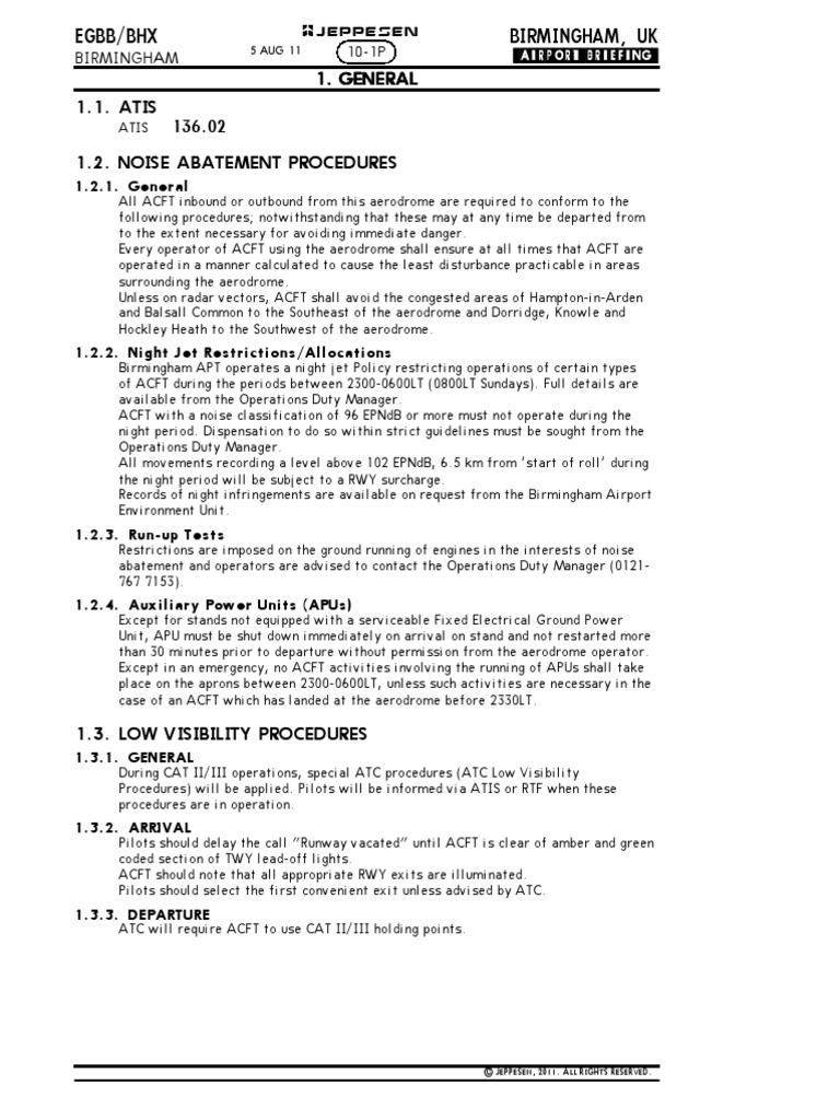 EGBB Charts | PDF | Air Traffic Control | Instrument Flight Rules