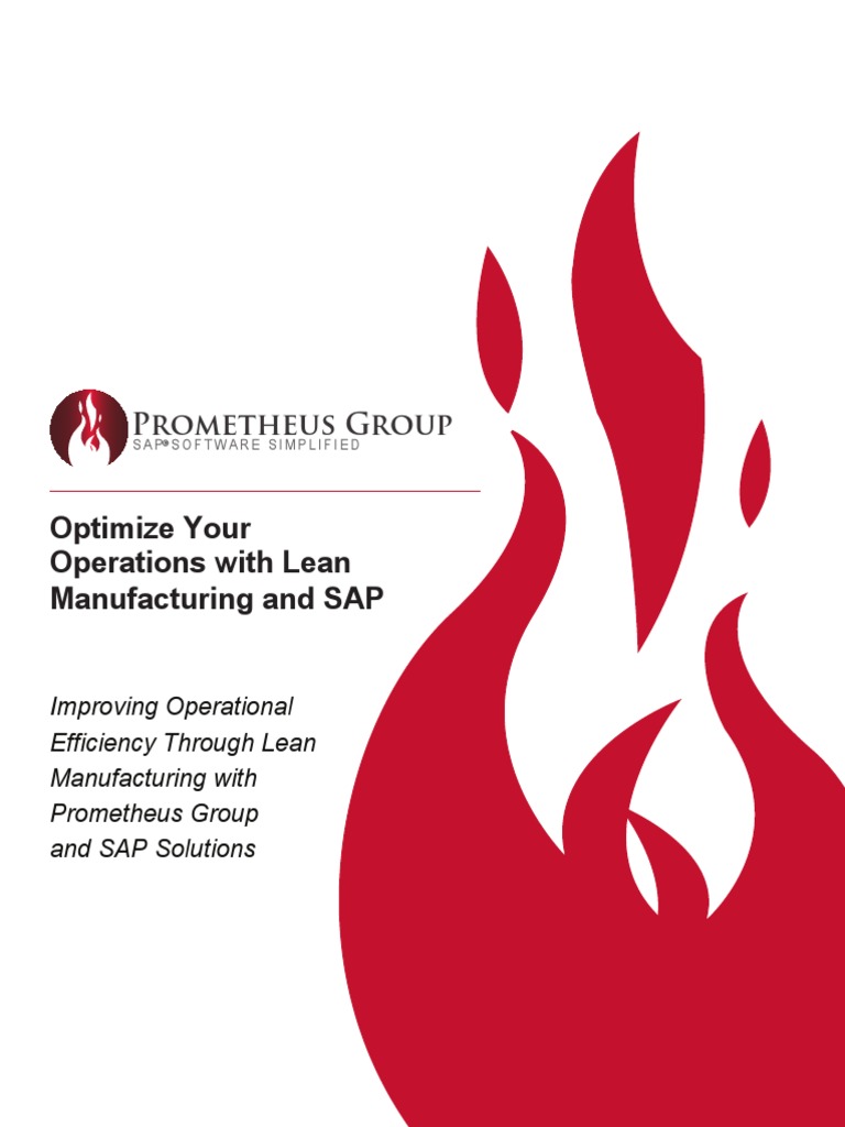 Lean Manufacturing and SAP | PDF | Lean Manufacturing | Scheduling ...