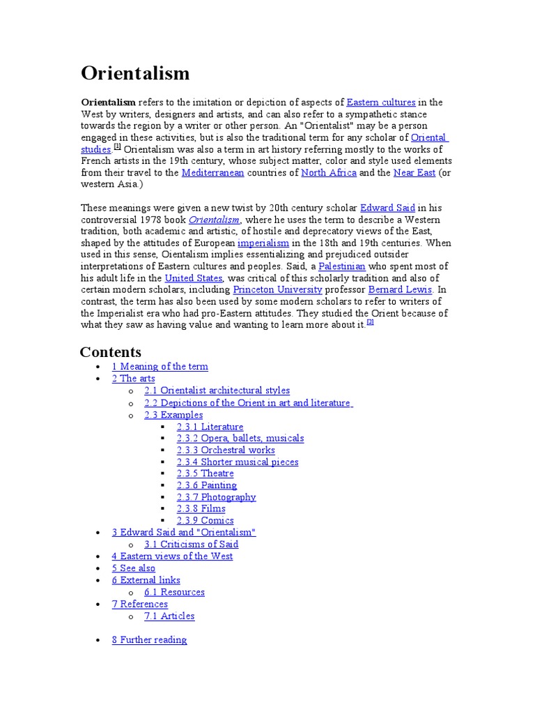Orientalism Pdf