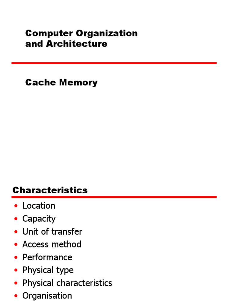 Cache Memory-Direct Mapping | PDF | Cpu Cache | Computer Data Storage