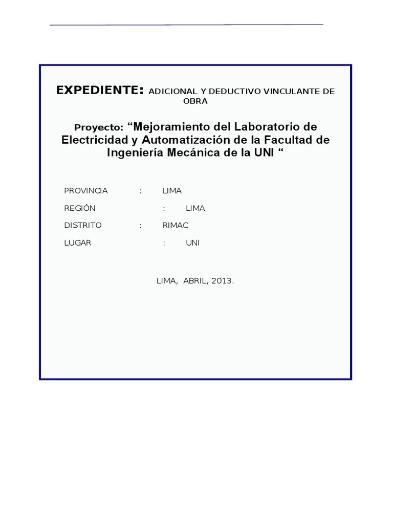 Adicional y Deductivo de Obra | PDF | Roca (geología) | Presupuesto