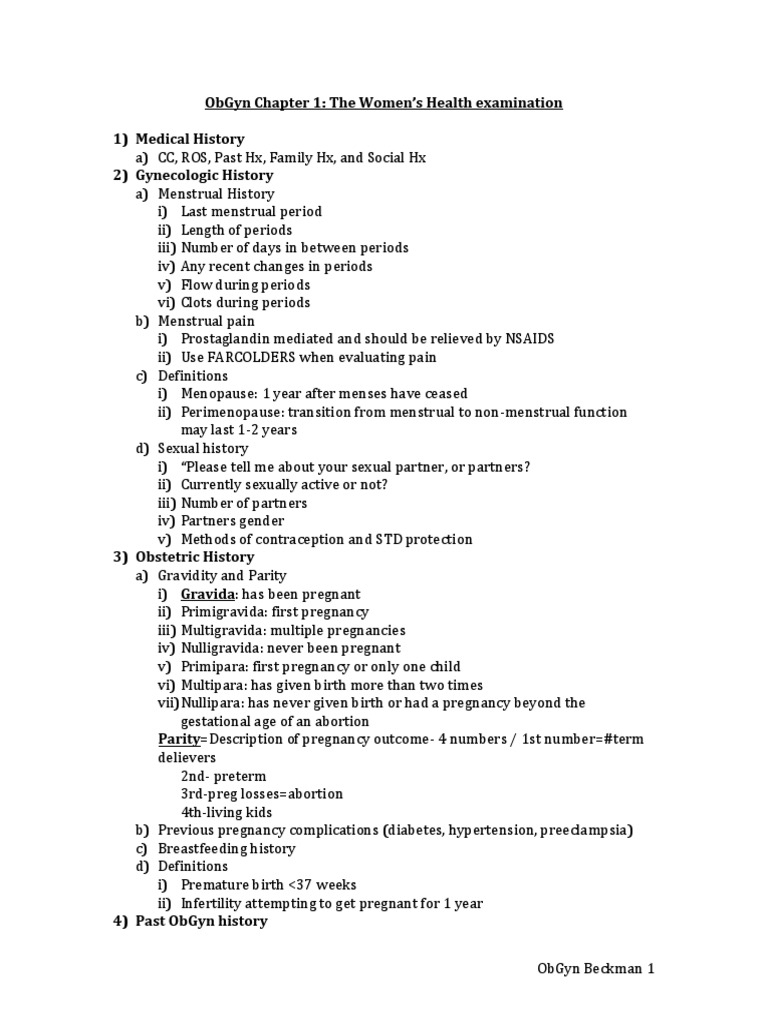 ObGyn - Outline | PDF | Childbirth | Pelvis