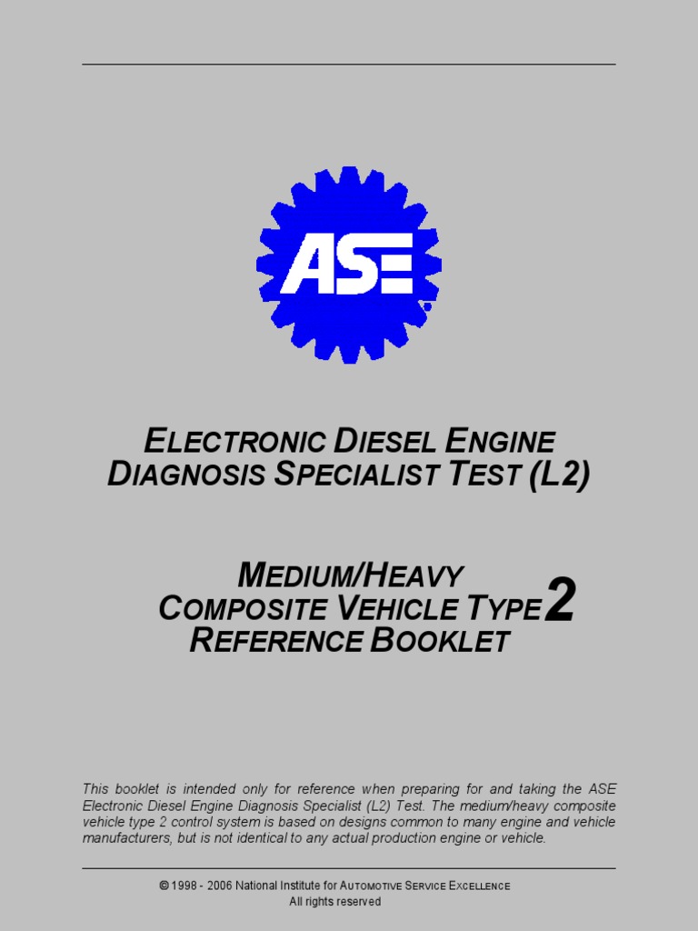 ASE L2 Composite Vehicle 2007 | PDF | Turbocharger | Diesel Engine