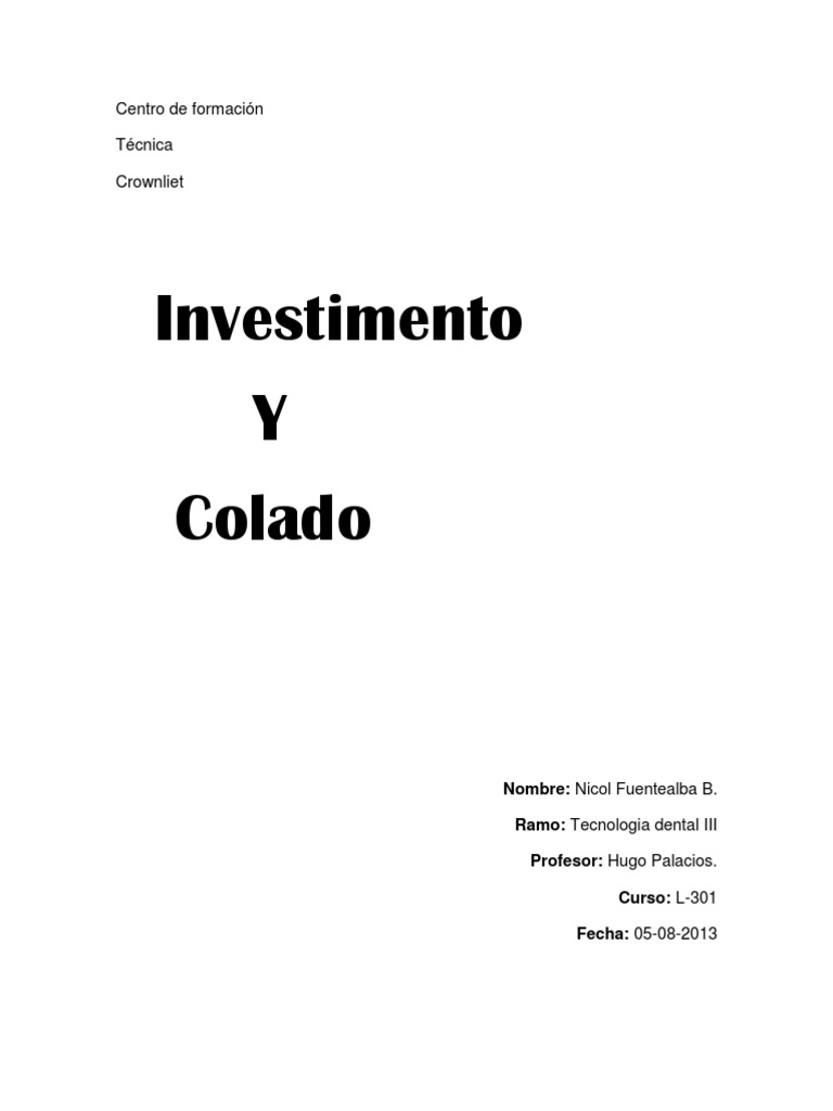 COLADO | PDF | Aluminio | Rieles