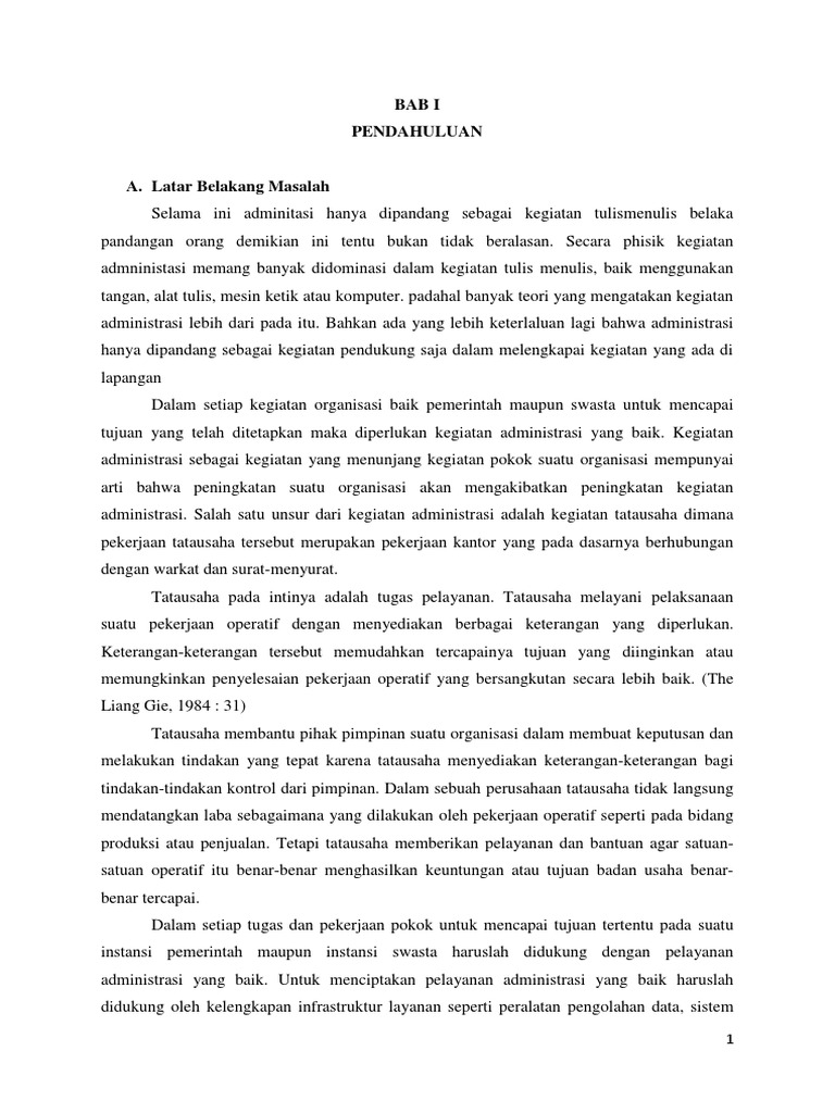 Tata Usaha | PDF